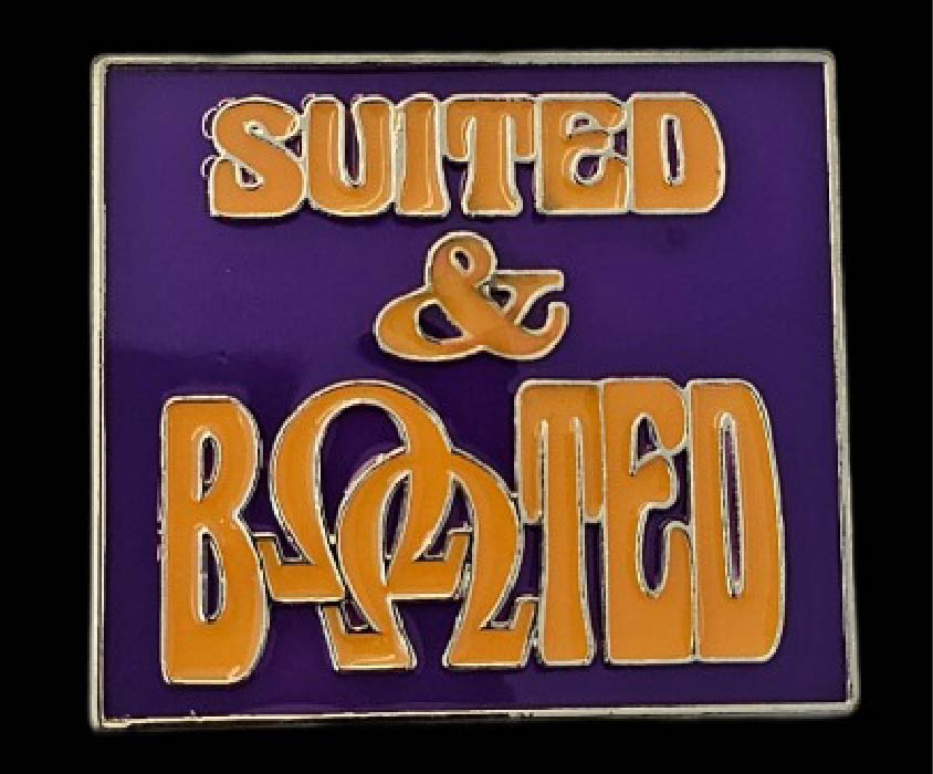 OPP Suited and Booted Lapel Pin – Heritage Treasures Inc
