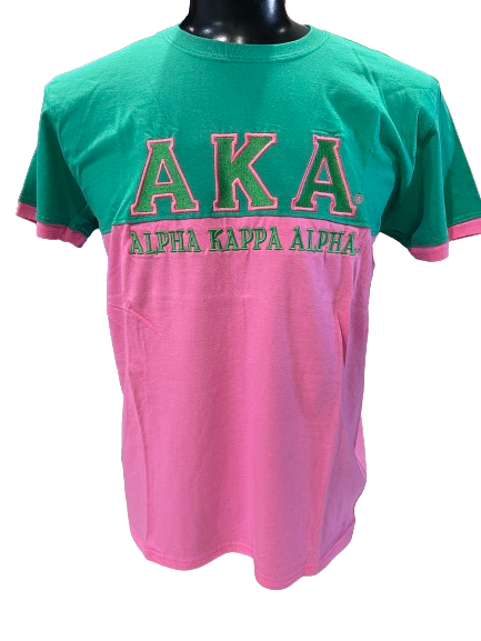 AKA Embroidered 2-Tone | Shirt – Heritage Treasures Inc